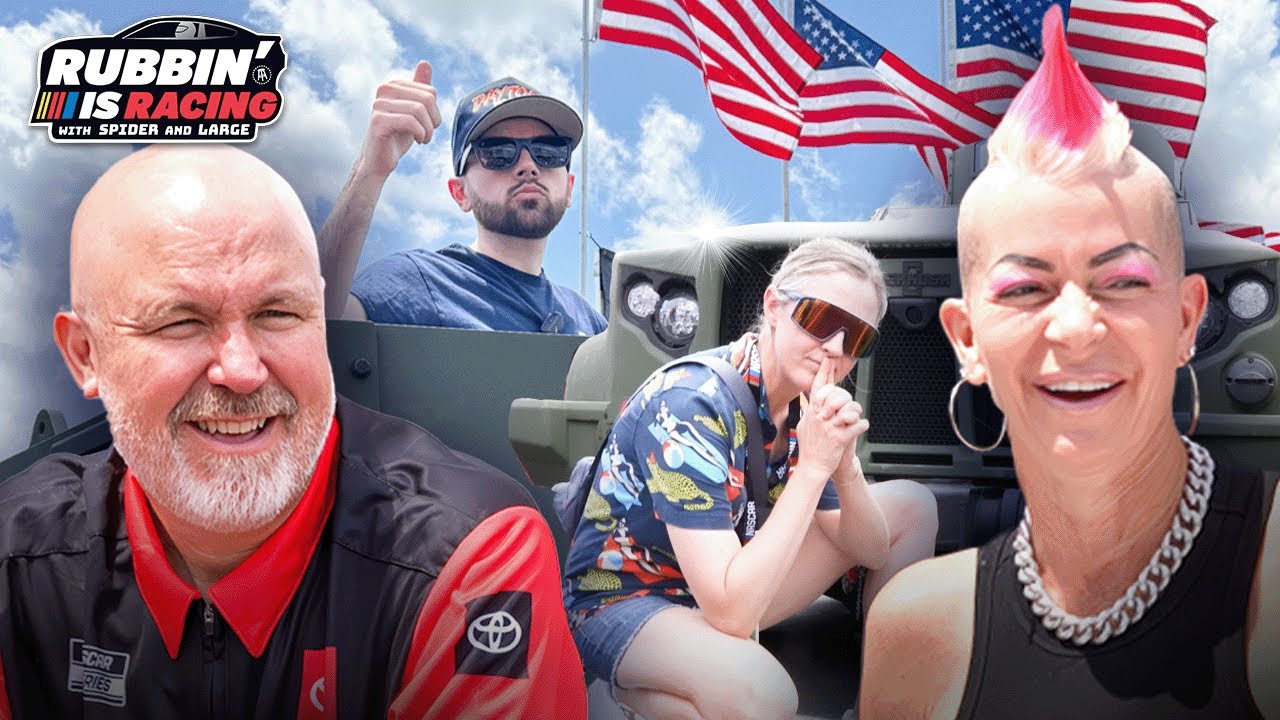 Celebrating Our Troops At The Coke 600 | Rubbin Is Racing Vlog - YouTube