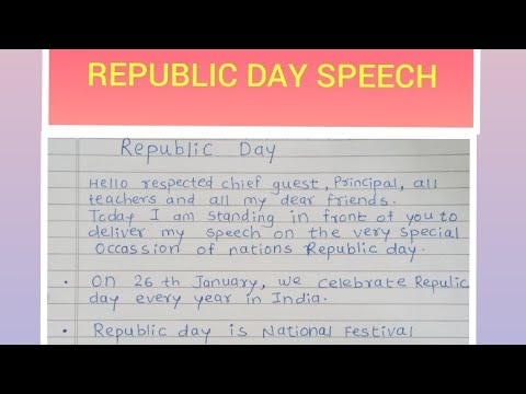 Republic day speech/Republic day information/10 lines on Republic day ...