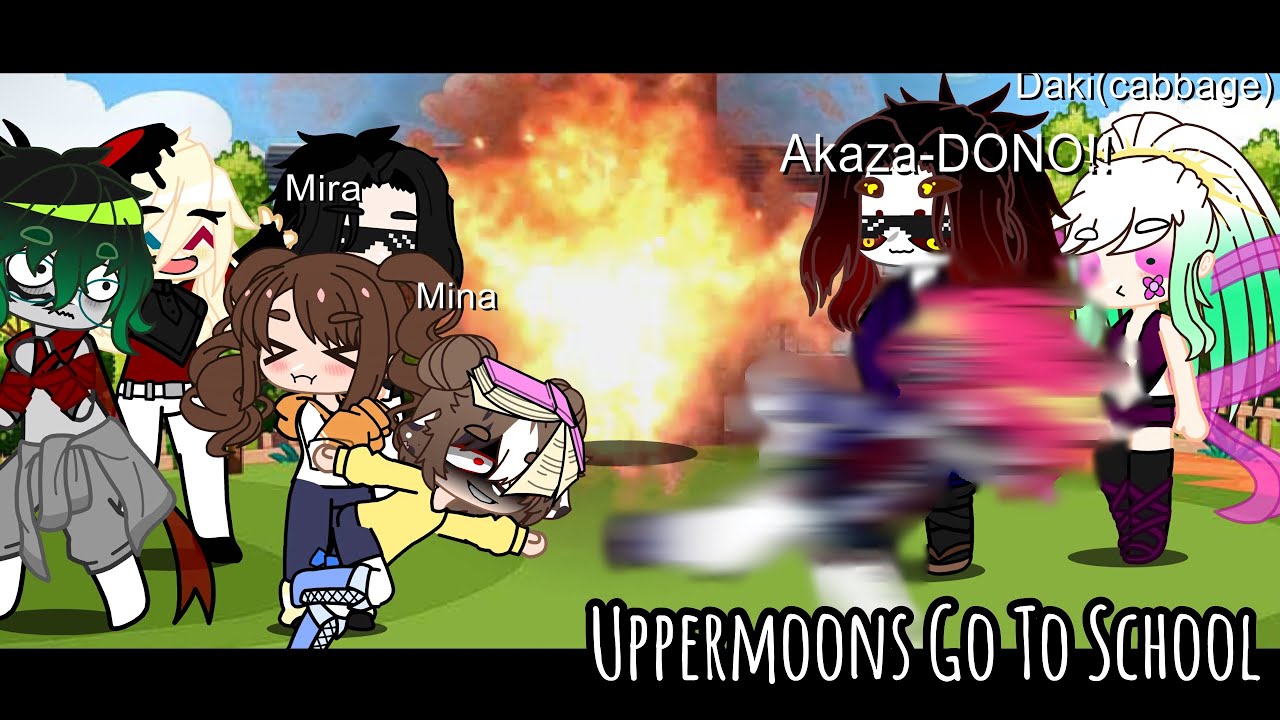 Uppermoons Go To School! | KNY/Demon Slayer meme | Musette | Shout out ...