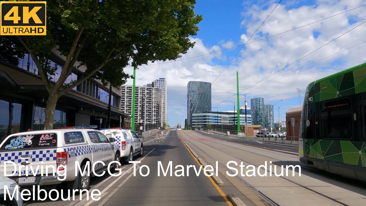 Driving MCG to Marvel Stadium | Melbourne Australia | 4K UHD - YouTube