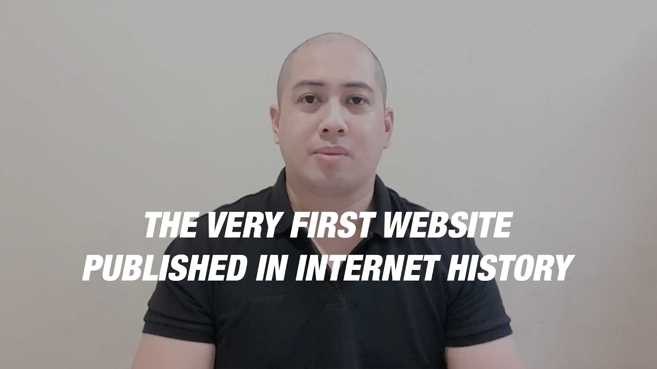 The Very First Website Published In Internet History - YouTube