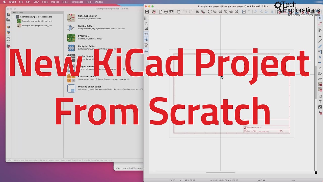 Create A New KiCad Project From Scratch - YouTube
