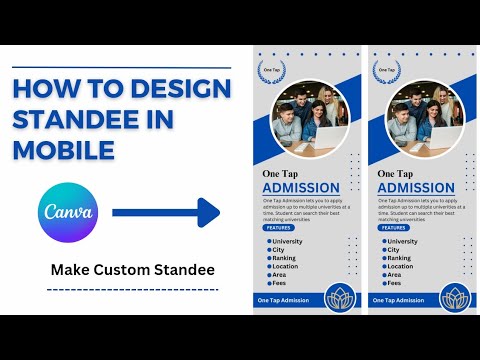How to Make Standee Design | How to Make Standee in Mobile | Fyp ...