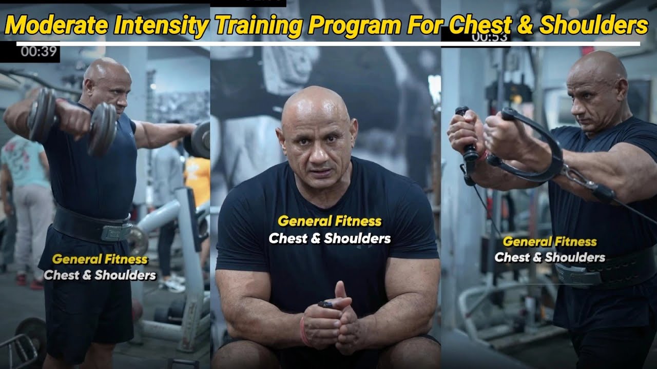Moderate Intensity Training Program For Chest & Shoulders | Mukesh ...