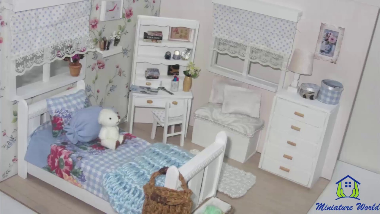Miniature Bedroom - by Miniature World - YouTube