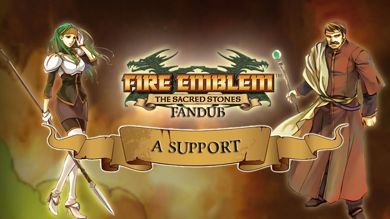 Fire Emblem: The Sacred Stones - Moulder & Syrene A Support - YouTube