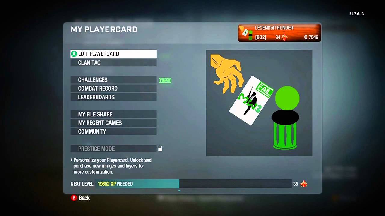Call of Duty: Black Ops Playercard Art MW3 is TRASH - YouTube