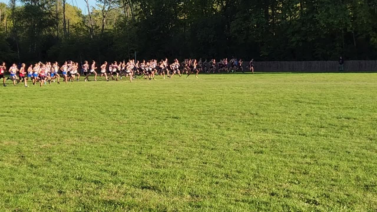 Cross country boys take off at Kenosha County Open at UW-PARKSIDE - YouTube