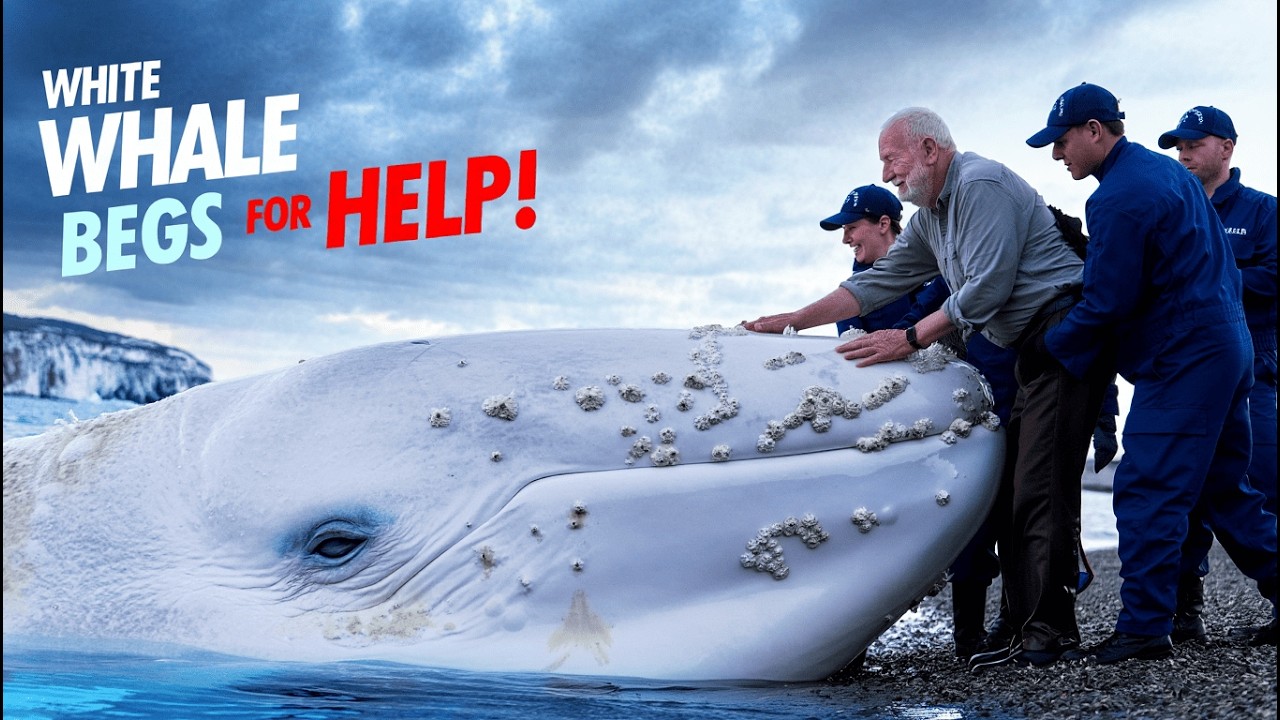 The White Whale Covered in Barnacles Seeks Help from an Old Man and ...