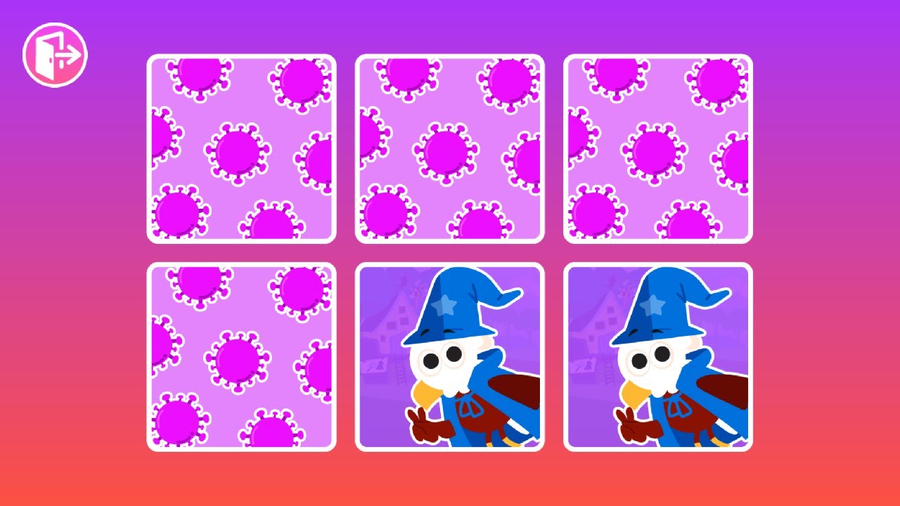 Visual Memory for 4-5-Year-Olds - Magic Memory 6 pieces - YouTube