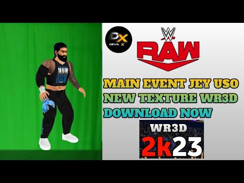 WR3D JEY USO NEW TEXTURE FOR ALL WR3D MODES | WR3D 2K23 - YouTube