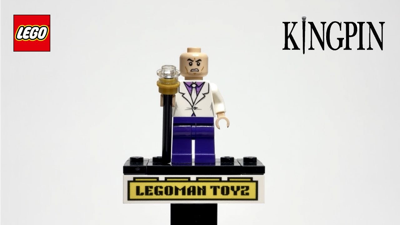 Lego Custom KINGPIN Minifigure | Wilson Fisk from Spider-Man ...