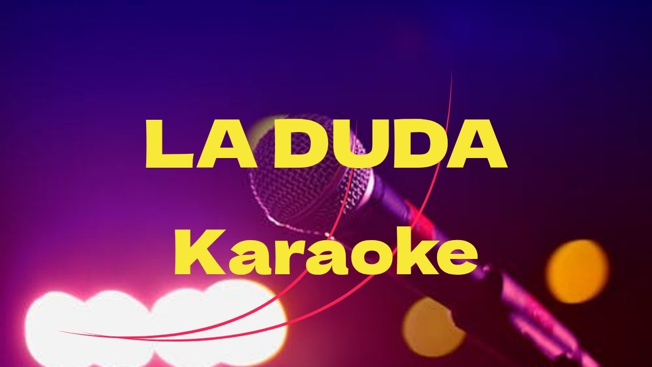 LA DUDA(INSTRUMENTAL/Karaoke)Versión Cumbia - YouTube