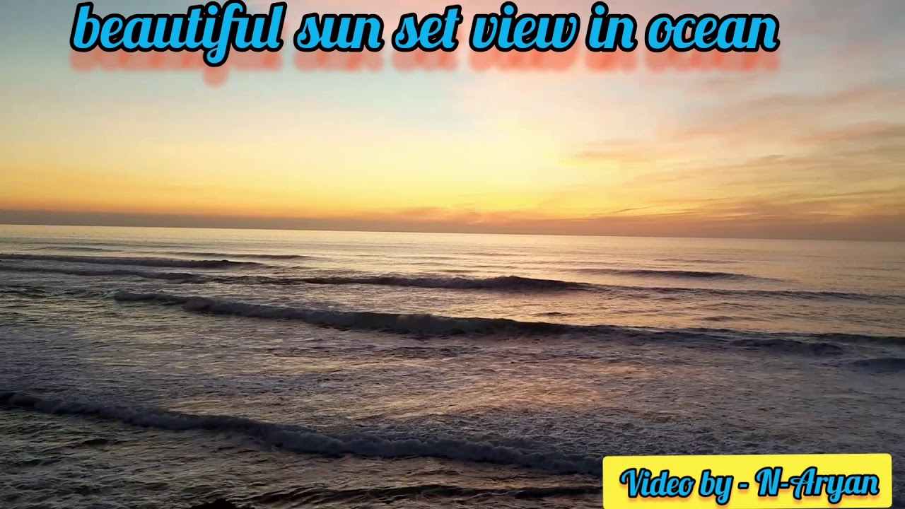 beautiful Sun set views in atlantic ocean - YouTube