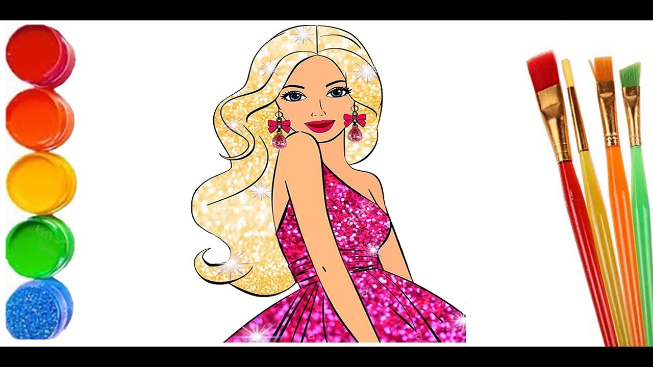 How to Draw a Cute Barbie Doll || 🥰 Step by Step #AD - YouTube