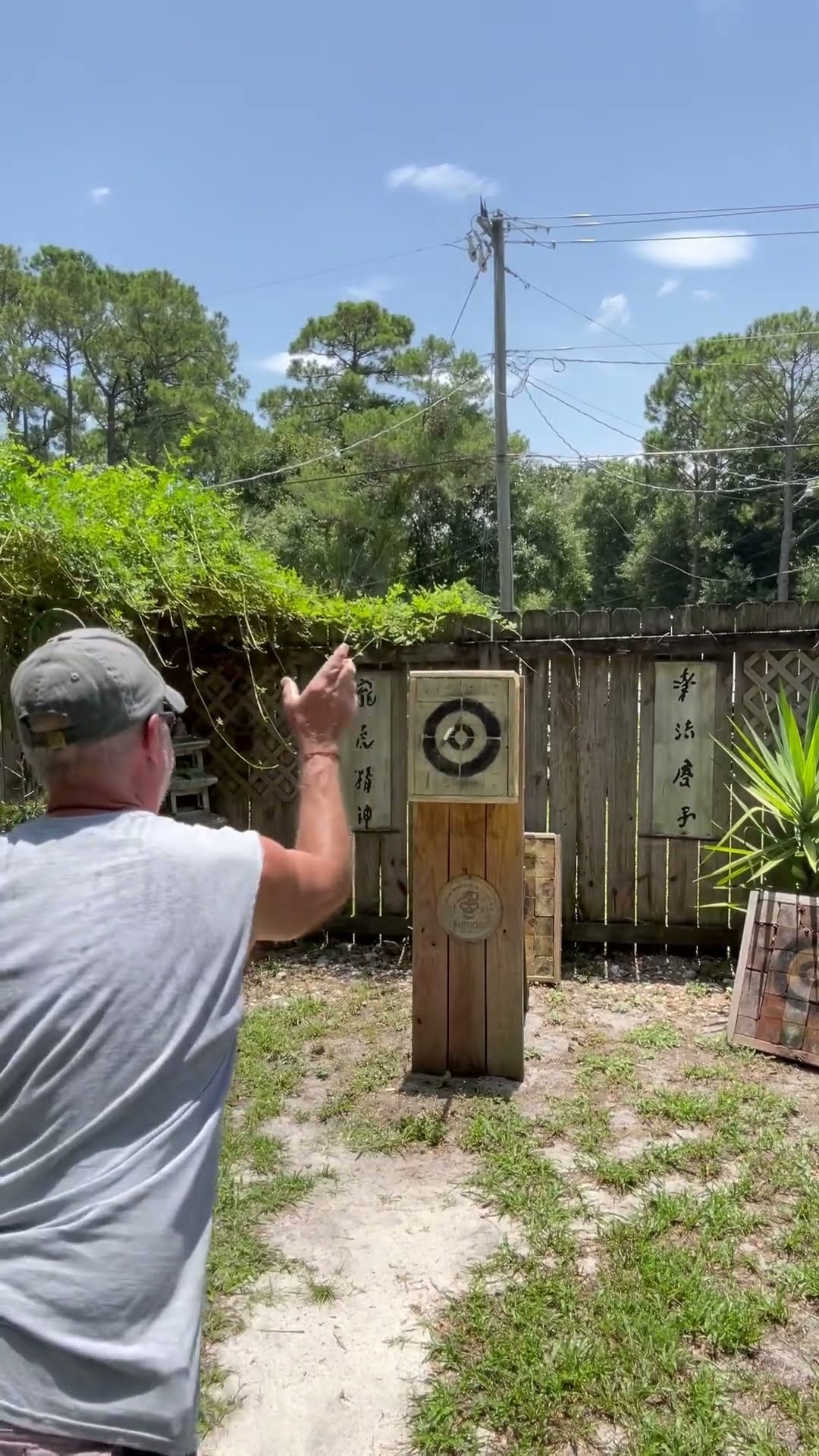 SOG Fusion Jungle Primitive Machete/Fixed Blade Knife thrown in the ...