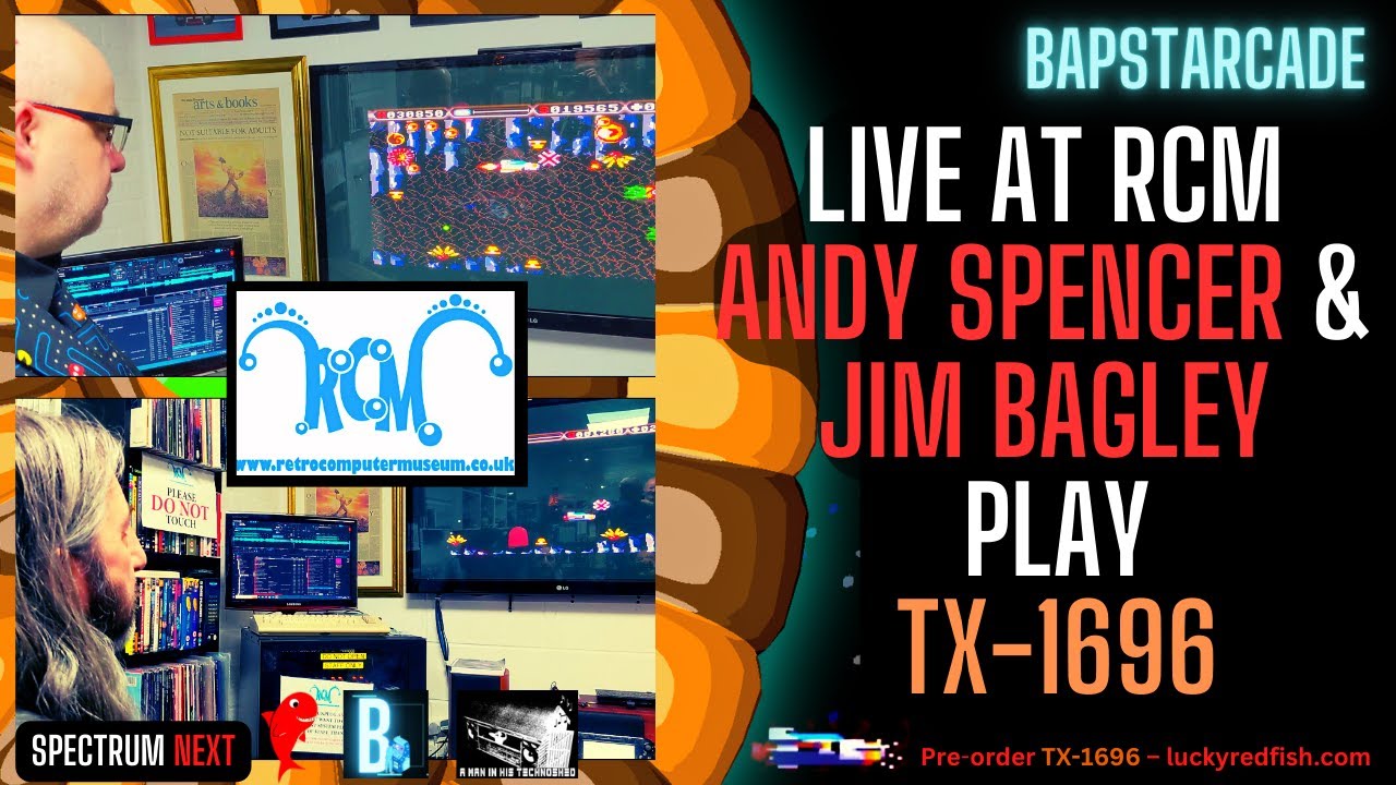 Retro Computer Museum, Leicester - Andy Spencer and Jim Bagley playing ...