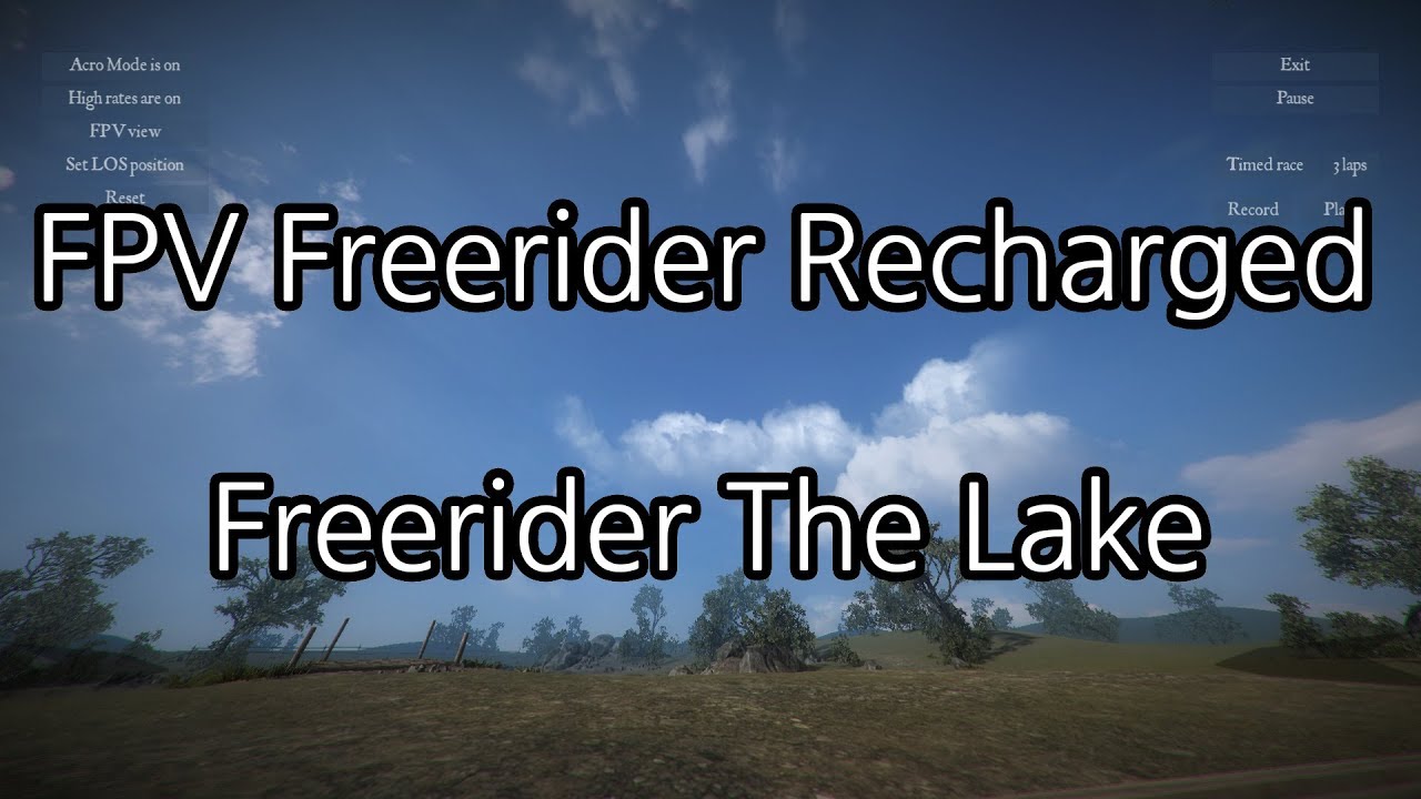 [FPV Freerider Recharged] Custom Map "Freerider The Lake" 3lap - YouTube