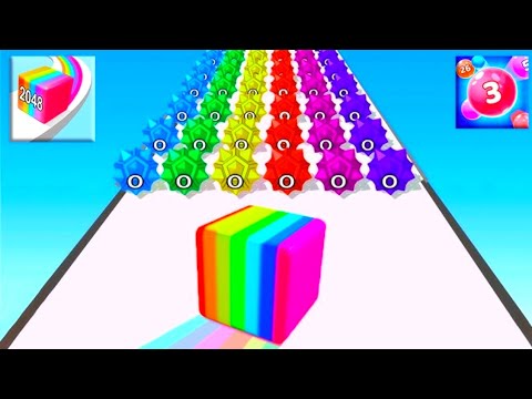 Jelly Run 2048 l2048 Cube VS Jelly Run Game Play l Jelly Run 2048 4 ...