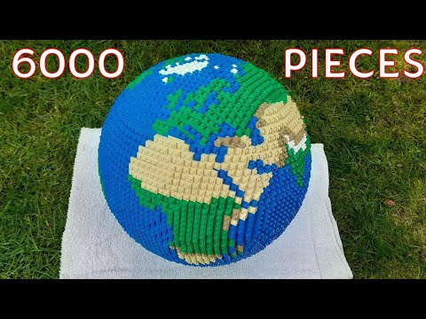 Giant Lego Globe with 6000 pieces!!! - YouTube