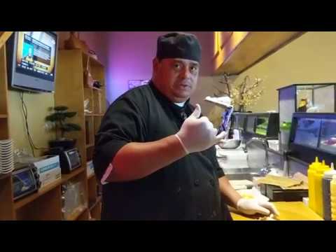 Sushi Chef John Saimon Makes Grinch Roll - YouTube