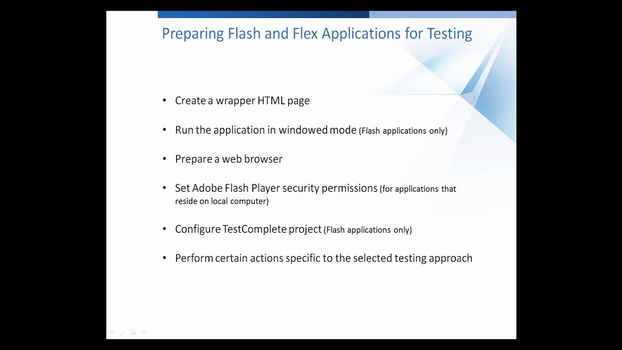 Testing Adobe Flash and Flex Applications With TestComplete - Overview ...