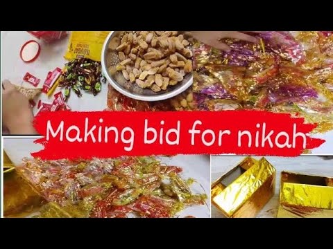 nikah bid😍 | nikah ki bid ki tayari ️| wedding stuff💯| nikah potli bags ...