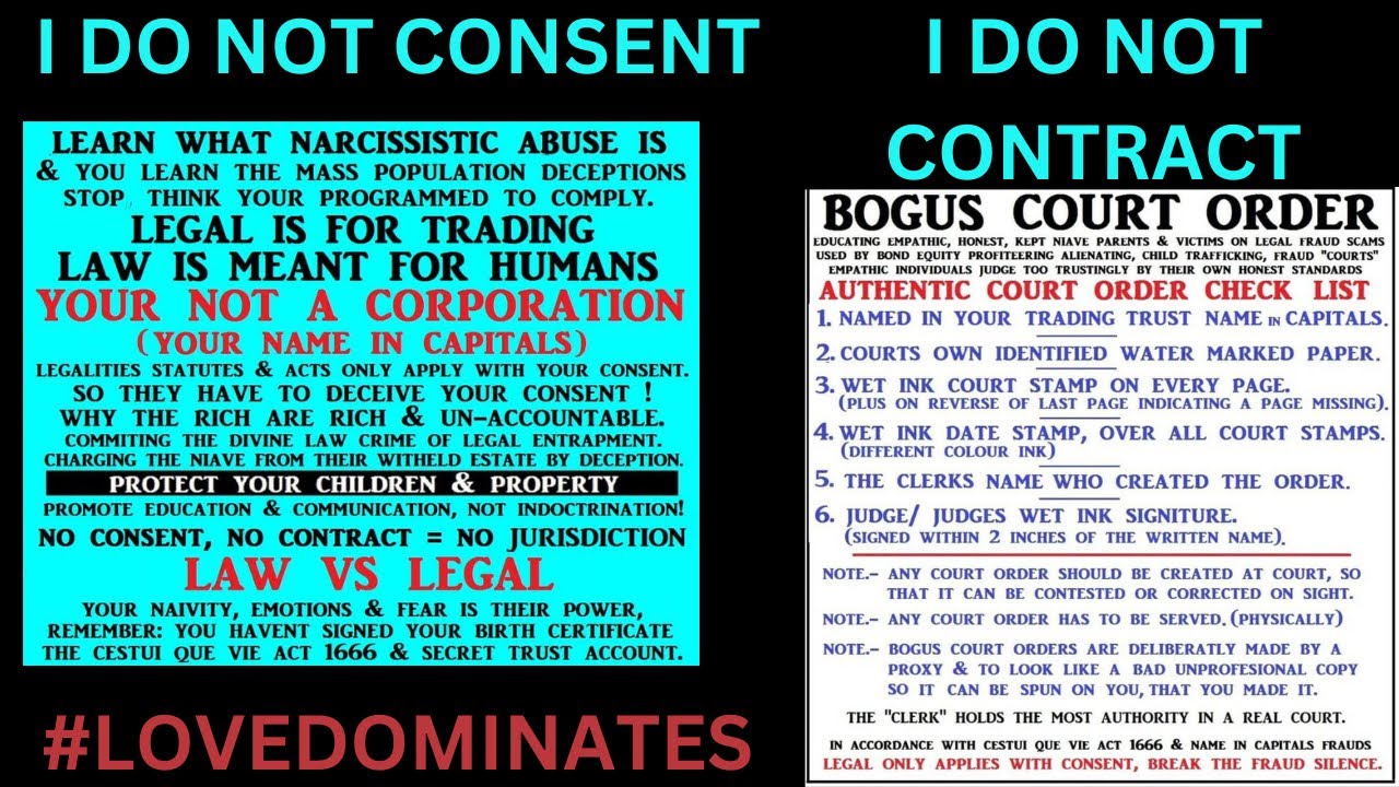 I do NOT consent, I do NOT contract . tamara-jean:sweeney - YouTube