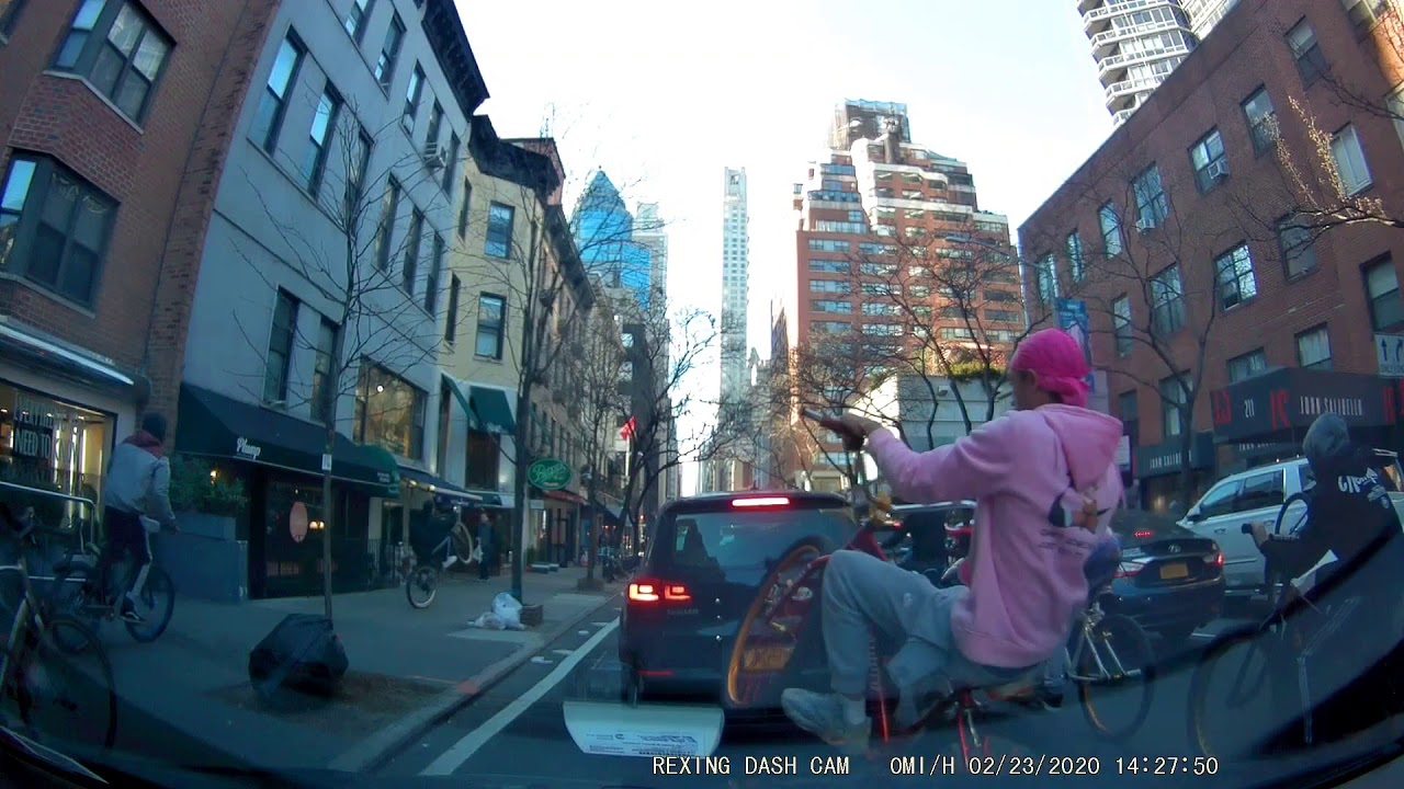 Gang of bikers nyc Manhattan - YouTube