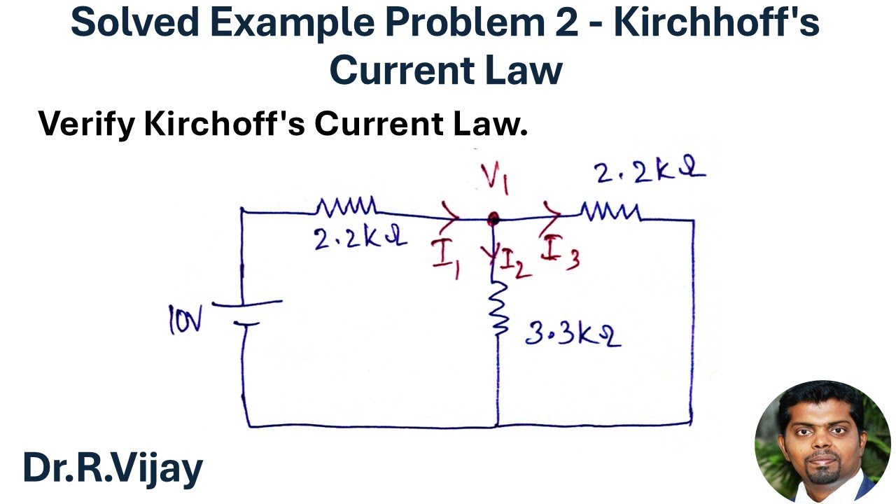 Solved Example Problem 2 - Kirchhoff's Current Law #bee - YouTube