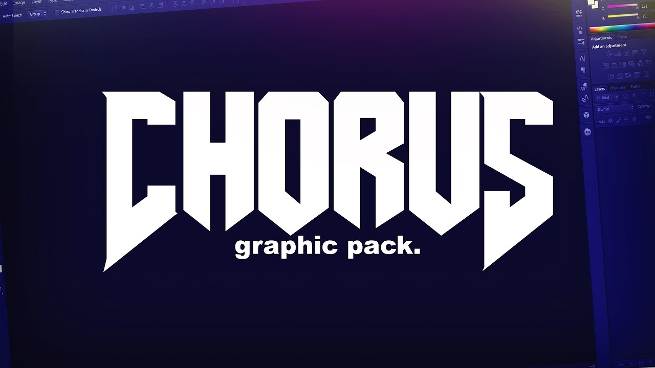 Chorus Graphics Pack for Photoshop - YouTube