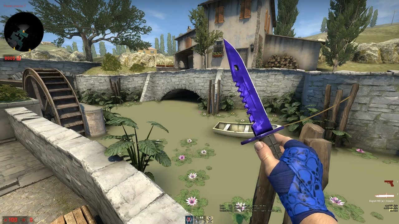 CS:GO BAYONET M9 DOPPLER SAPPHIRE FACTORY NEW + HAND WRAPS COBALT ...