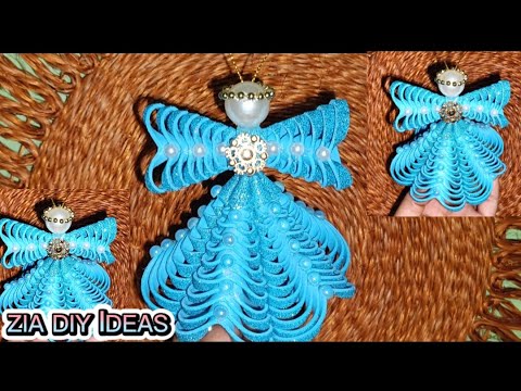 Eva Foam Angel Ornament | DIY Christmas Tree Decorations | How To Make ...