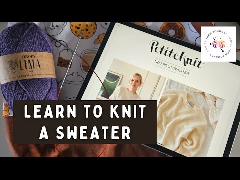 Learn to Knit a Sweater | PetiteKnit No Frills Sweater | Raglan Increases (M1L & M1R) (Part 2)