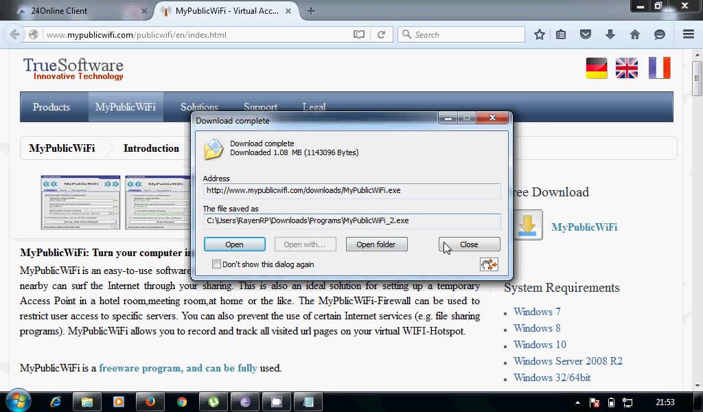 How to share internet connection via computer wifi using virtual router ...