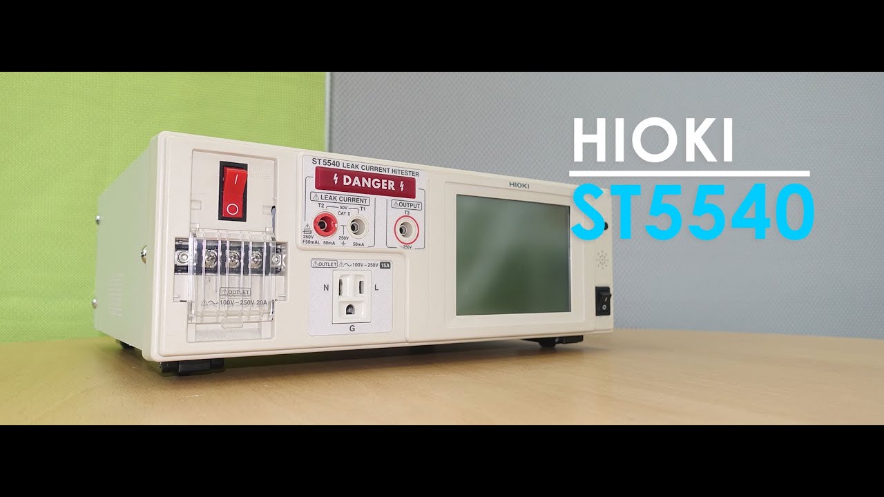 중고계측기판매 렌탈 히오키 / Hioki ST5540 Leak Current HiTester/ 누설전류계 - YouTube