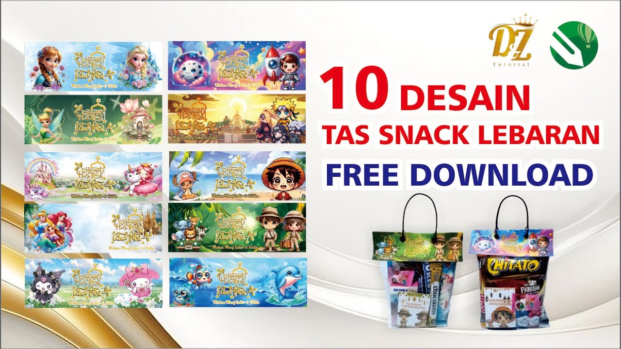 Desain Tas Snack Lebaran Terbaru 2025 FREE CDR NO PASSWORD II DNZ ...