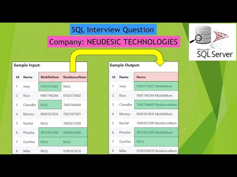 11. NEUDESIC TECHNOLOGIES | SQL Interview Question | SQL IQ PART 11 ...