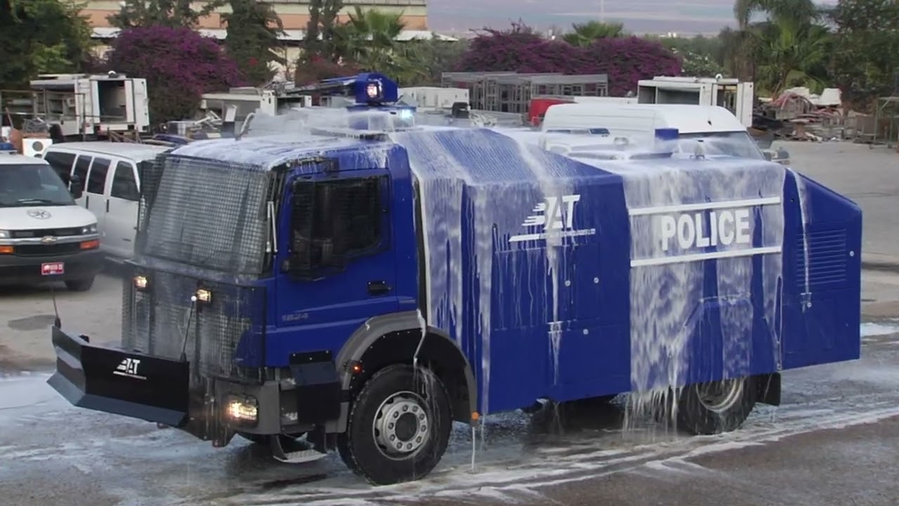 Riot Control Vehicle Demostration - YouTube