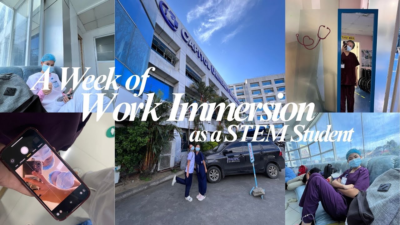 A Week of Work Immersion as a STEM Student - YouTube
