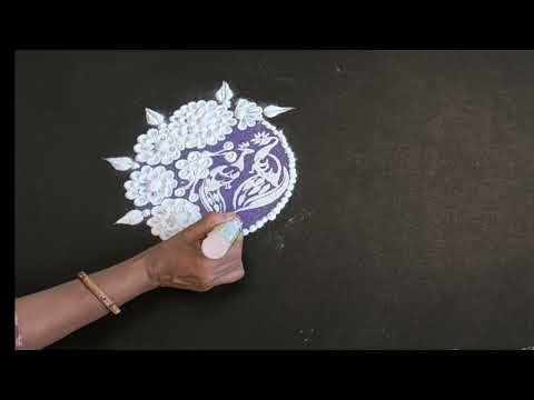 New beautiful galicha rangoli designs and simple flower rangoli designs ...