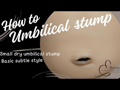 How to create a basic 3d umbilical stump by E-Borns - YouTube