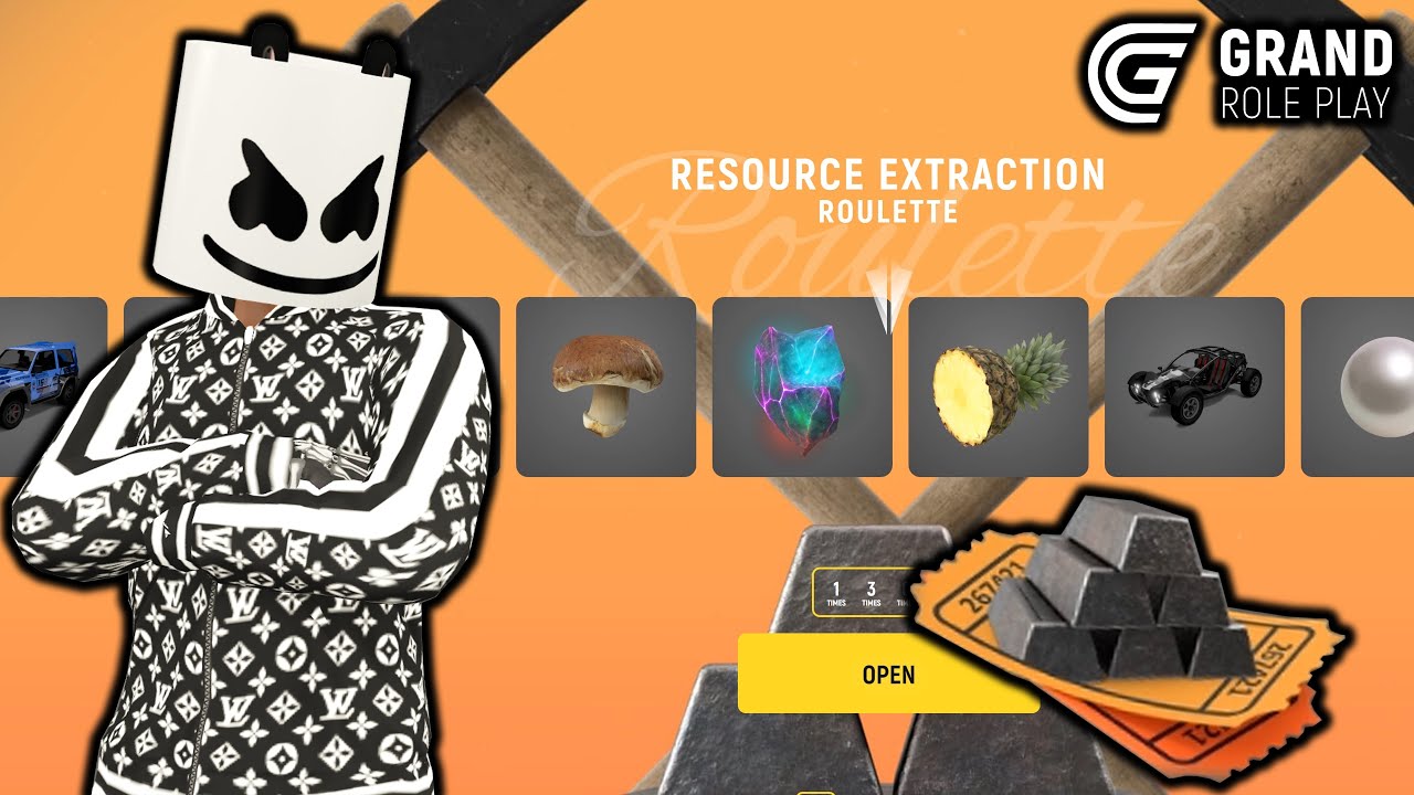 I Opend 150 Resource Miner Tickets in Grand RP! - YouTube