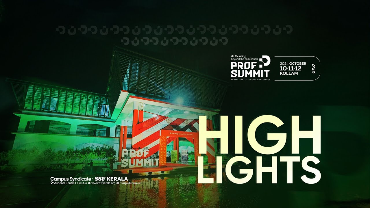 When summit set alight - Day 1 | PROFSUMMIT 24 | Kollam - YouTube