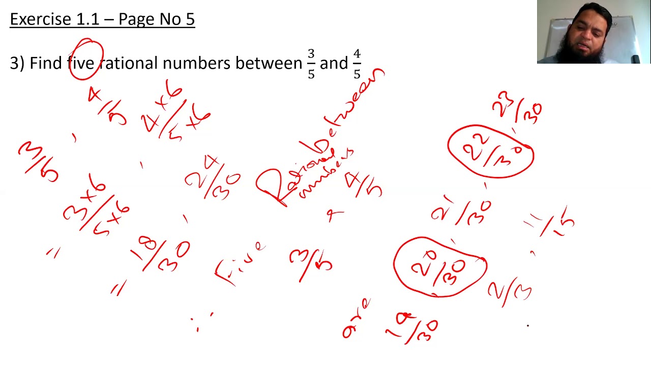 Number Systems Ex1.1 Grade 9 NCERT Solutions - YouTube