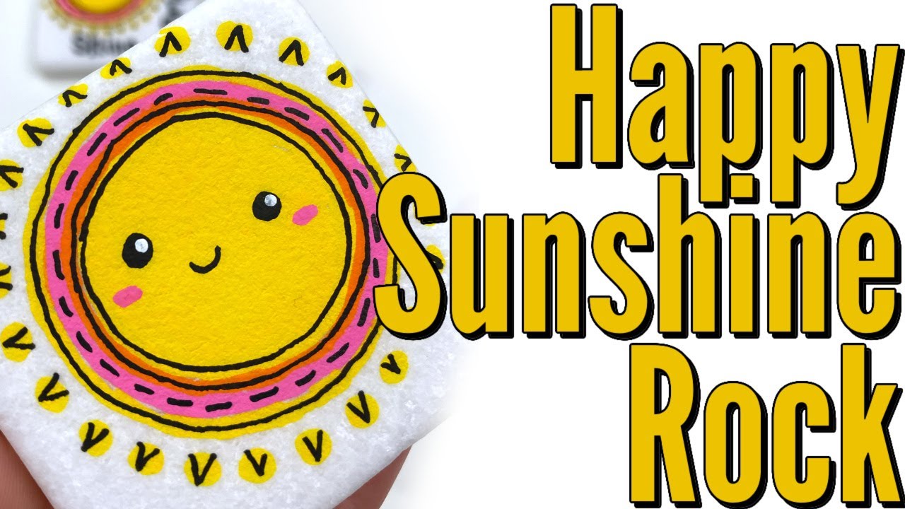 Easy Paint Marker Sun Design | Rock Painting 101 - YouTube