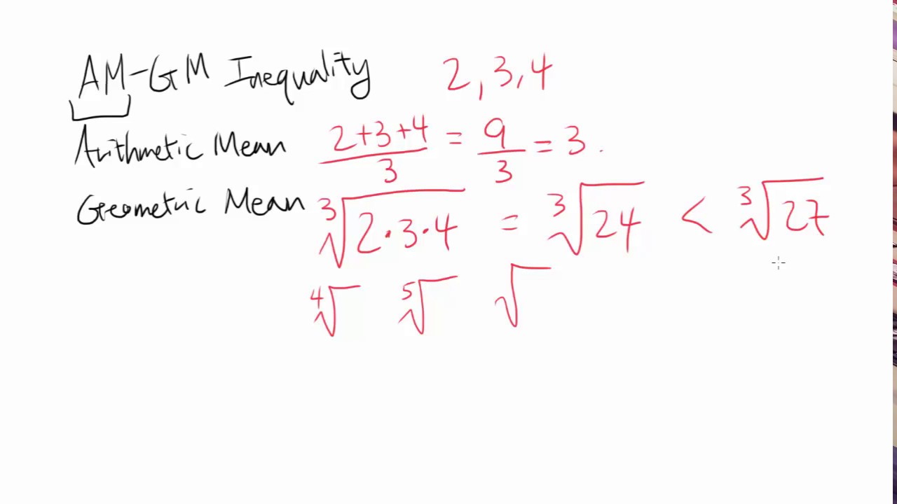 Prove: AM-GM Inequality (Using Lagrange Multipliers) - YouTube