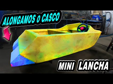 Alongamos a MINI LANCHA  - Ficou INCRIVEL