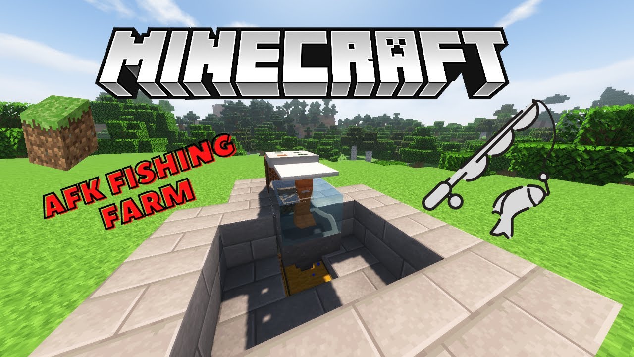 Minecraft AFK Fishing Farm || How to make AFK fishing farm - YouTube