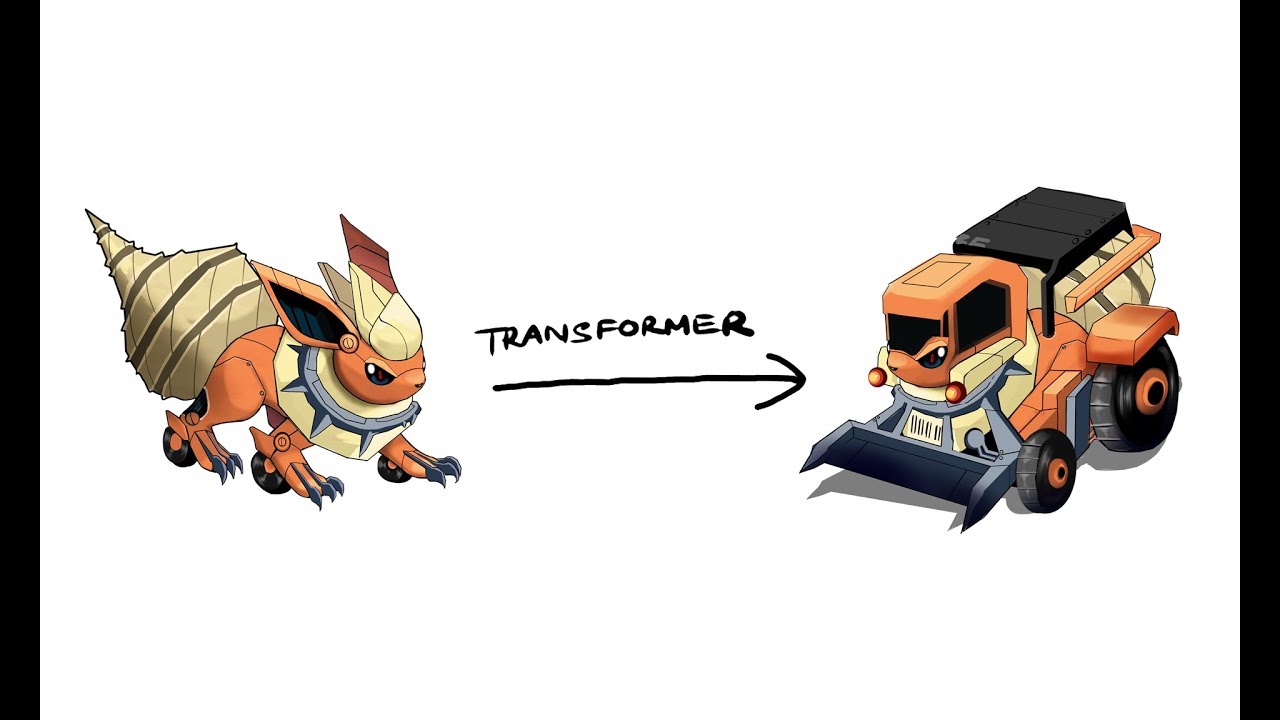 EEVEELUTIONS ( Flareon ) - Pokemon Characters As Transformer. - YouTube